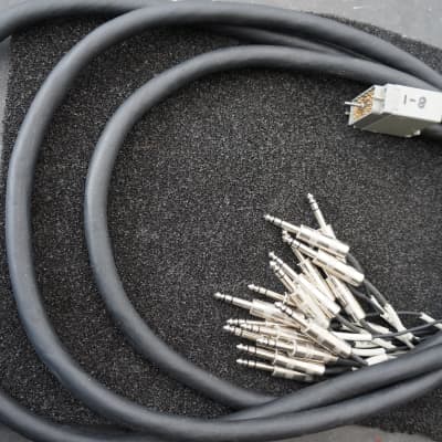 EDAC x 1/4" TRS 13 ft./4m audio snake for ADAT 1990's - Black | Reverb