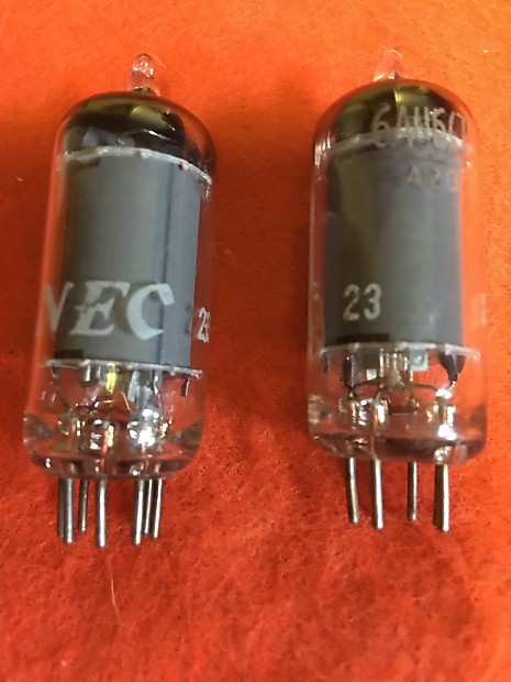 NEC 6AU6T vacuum tubes matched pair | Reverb
