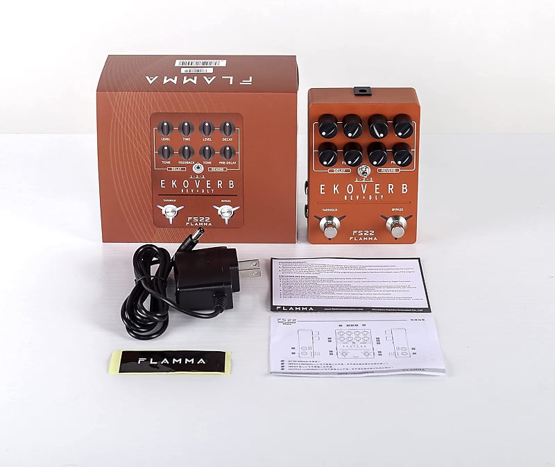 FLAMMA FS22 Stereo Delay & Reverb Combo Effects Pedal Ambient | Reverb