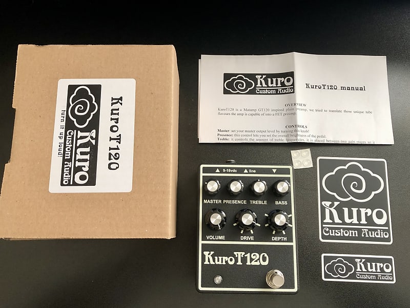 Kuro Custom Audio T120 V2 Matamp Style Preamp Pedal 2023 | Reverb