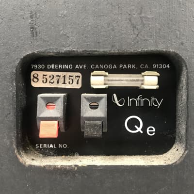 Vintage Infinity Qe Speakers W/ Emit Tweeters | Reverb