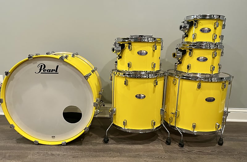 Pearl Decade Maple 6 Piece Kit Solid Yellow 2021 | Reverb