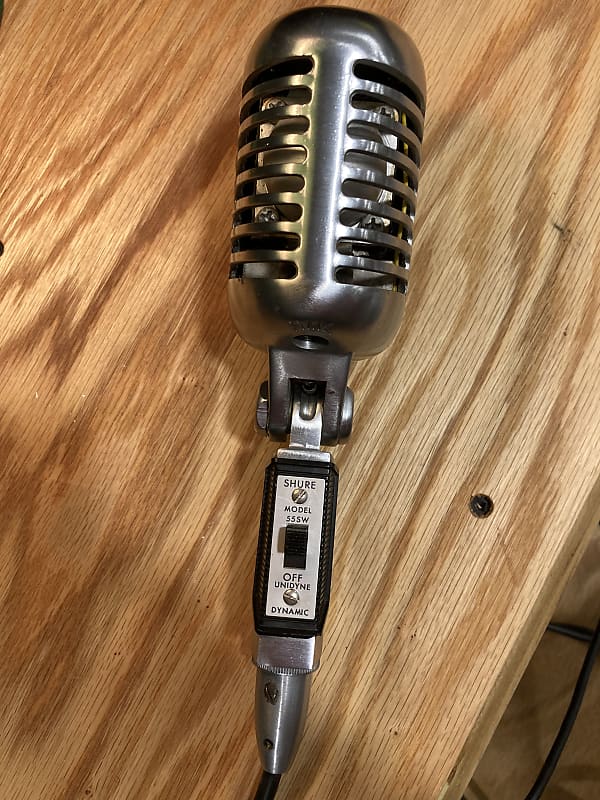 Shure 55sw unidyne dynamic Elvis microphone 1960’s - Chrome | Reverb