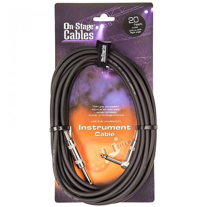 On-Stage Instrument Cable ~ 20ft/6m | Reverb