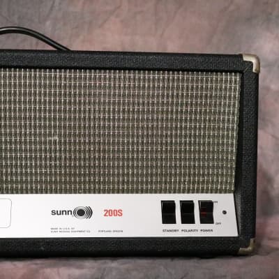 Vintage Sunn 200S Tube Bass Amp Head | Reverb