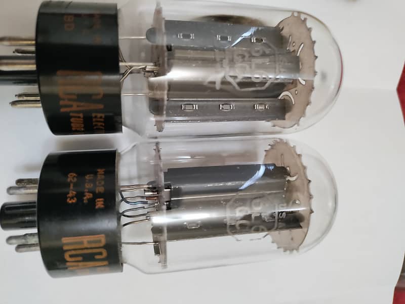 RCA 6L6 GC 1962 - Black Plate - Pair | Reverb