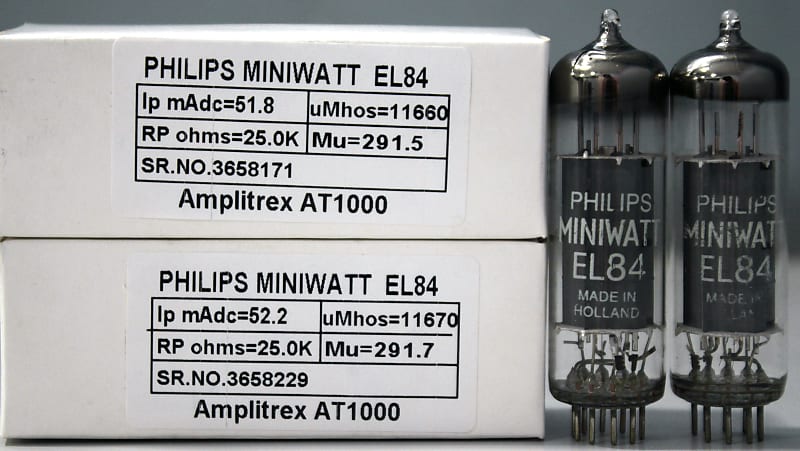 EL84 PHILIPS MINIWATT MADE IN HOLLAND AMPLITREX TESTED Qty 1 | Reverb