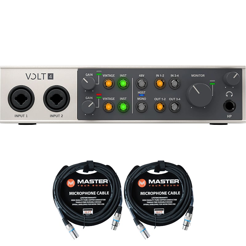 Universal Audio Volt 4 4-In/4-Out USB 2.0 Audio Interface w/ | Reverb
