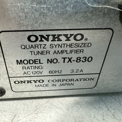 Onkyo TX-830 Amplifier HiFi Stereo Vintage Amp Audiophile | Reverb
