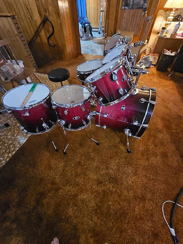 PDP X7 2020 - Red to black sparkle fade | Reverb