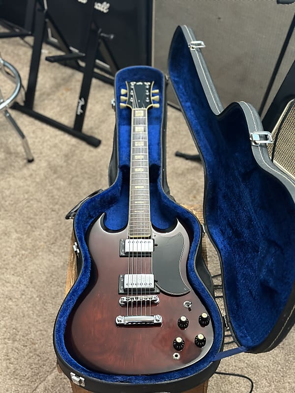 1970s Pan (Aria) SG - Walnut MIJ w/Case | Reverb