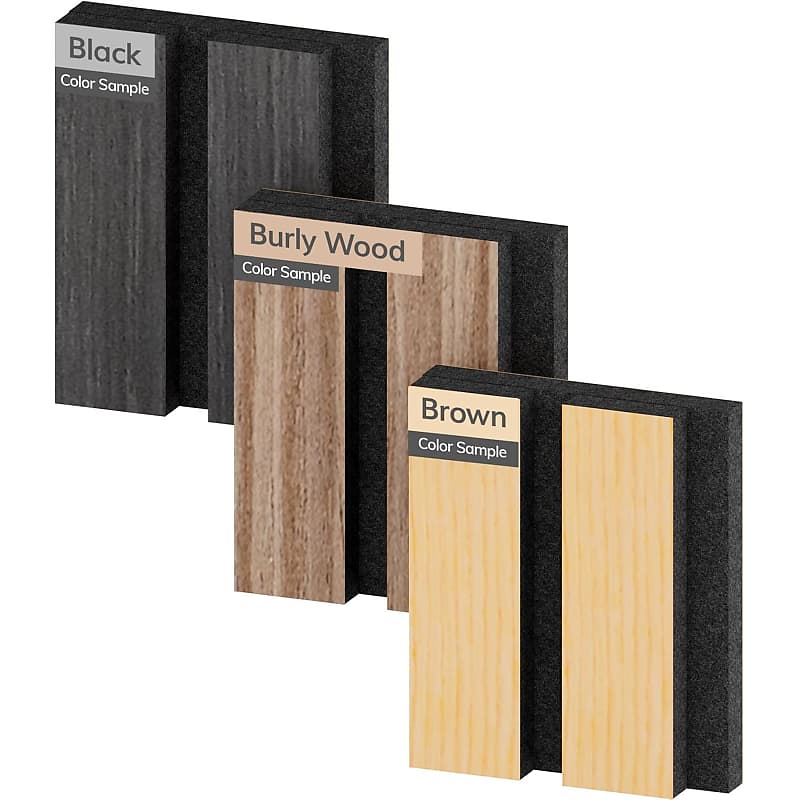 Wood Veneer Acoustic Panel Color Sample, Pack Of 3, | Reverb