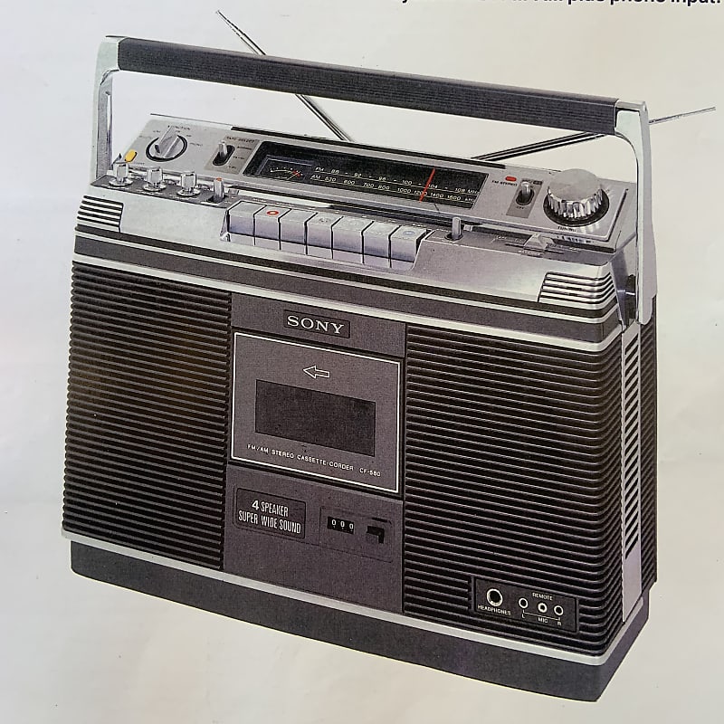 Sony CF-580 1987 dealer sheet | Reverb UK