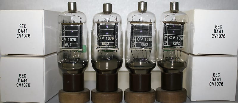 4 Pcs DA41 CV1076 GEC Bottom Dual D Getter Made in England | Reverb