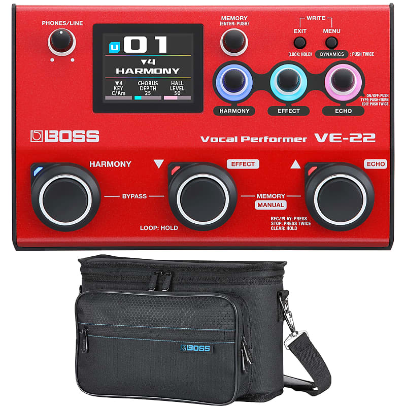 BOSS VE-22 Vocal Performer Microphone Preamp & Vocal Effects | Reverb