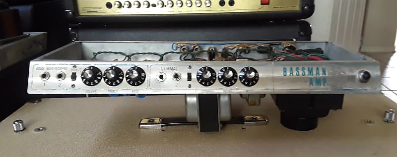 1967 Fender Bassman Silverface Amplifier Chassis AB 165 | Reverb