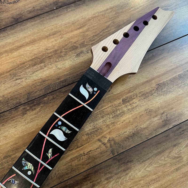 Handmade ibanez j custom style rg jem guitar neck with ebony | Reverb