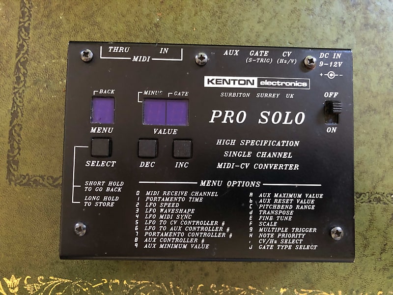 Kenton Electronics Pro Solo MK 1 - Black | Reverb UK