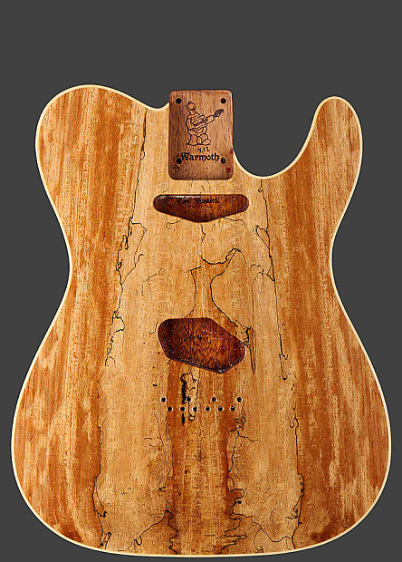 Warmoth Spalted Maple Telecaster Body with Rear Rout (BRAND | Reverb