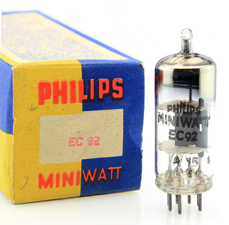 PHILIPS MINIWATT EC92 6AB4 CURVED D-GETTER NOS VACUUM TUBE | Reverb