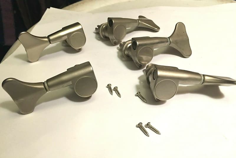 Set of 5-String Bass Tuners from a Curt Curbow Bass | Reverb