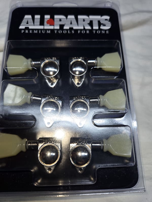 Grover 3x3 Nickel Rotomatic Guitar Machine Heads 18:1 | Reverb