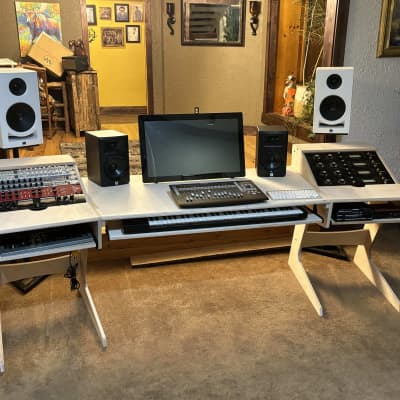 Munstre Composer desk workstation - Walnut recording studio | Reverb