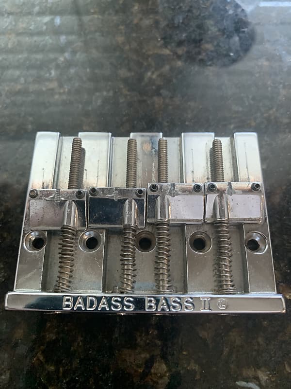 Badass 2 II Bass Bridge for Fender 1980 - Chrome | Reverb