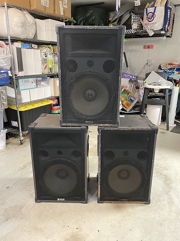 TOA 380SE 3-Way 15” Passive PA Pro Audio Speaker Lot Of 3 | Reverb