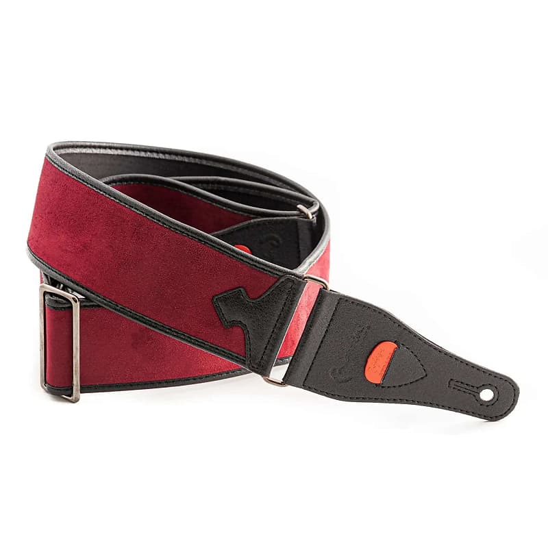 RightOn Steady Talisman Divine Red Guitar Strap | Reverb