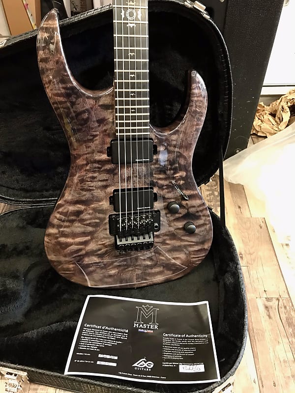 Lag Arkane 3000 see thru black stock B | Reverb