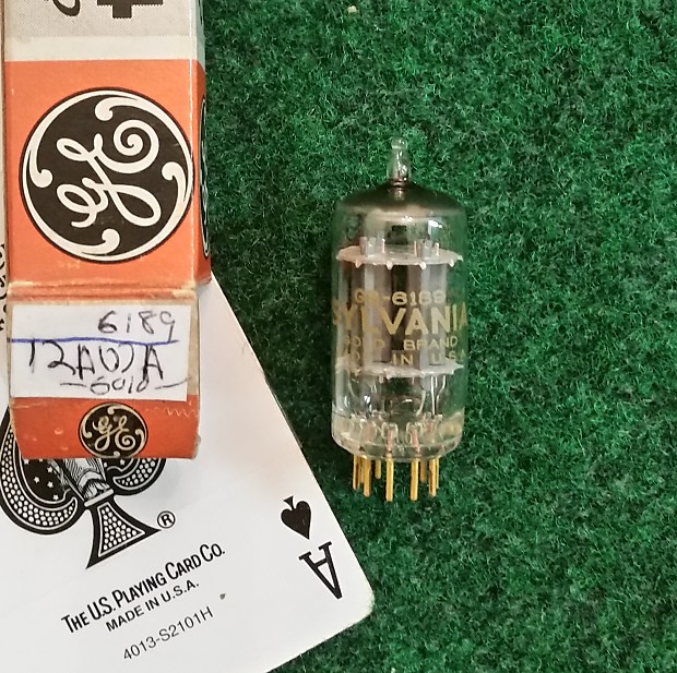 Rare Vintage Sylvania 6189 / 12AU7 Gold Pin Preamp Tube - | Reverb UK
