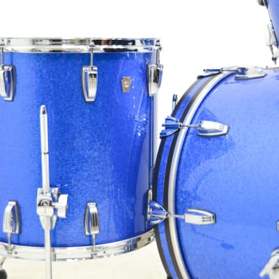 Ludwig Classic Maple 3pc Drum Kit - "Blue Sparkle" | Reverb
