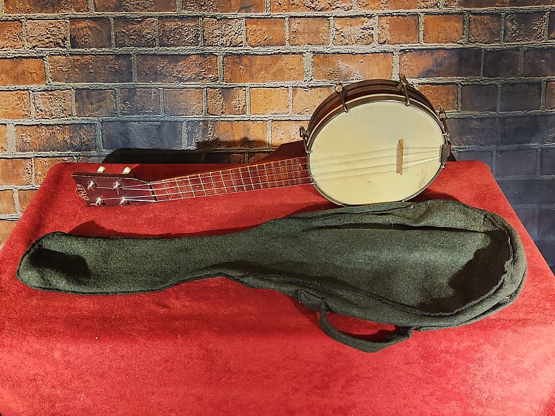 Vintage 1920s Stella Banjolele Natural-NEW Grover Tuners-w/ | Reverb