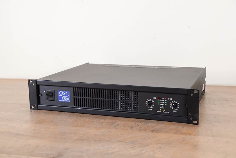 QSC CX302 Two-Channel Power Amplifier (church owned) CG00VKP | Reverb