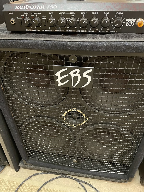 EBS Neoline 4x10 cab 2019 Dark blue felt | Reverb