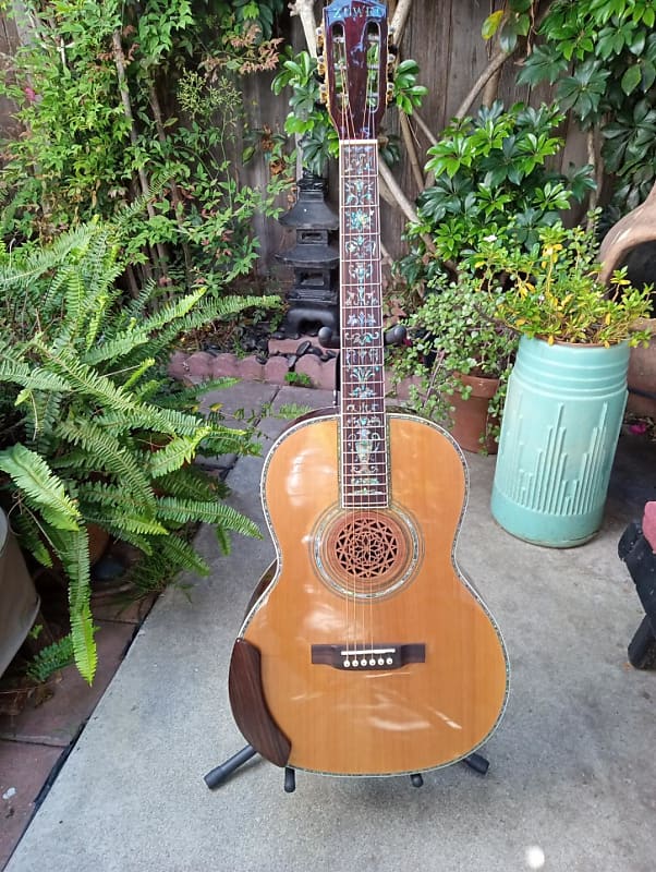 Zuwei 6 String 00045 mole acoustic electric guitar abalone | Reverb