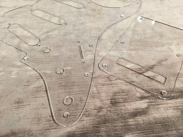 Clear High-Impact Acrylic Pickguard Fender® Stratocaster® | Reverb UK