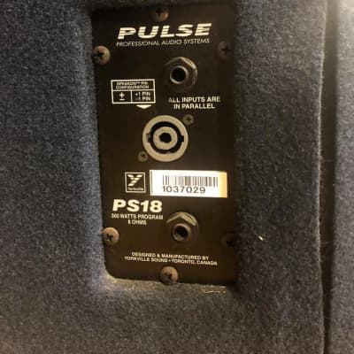 Yorkville Pulse PS18, 300w, 18" subwoofer, passive | Reverb