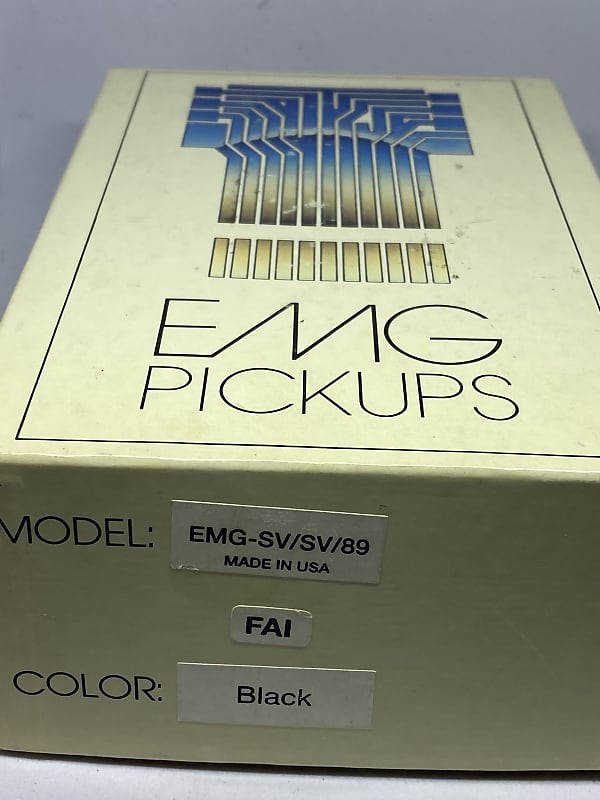 EMG SV/SV/89 Black With install Kit | Reverb