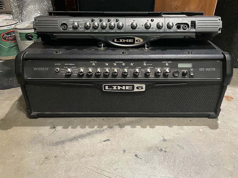 Line 6 Spider IV HD150 Stereo Digital Modeling Guitar Head | Reverb