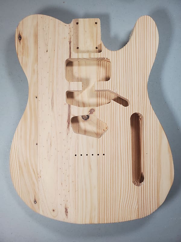 Contoured Nashville Telecaster Body | Unfinished Reclaimed | Reverb