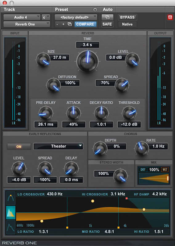 AVID Reverb One - AAX Native/DSP Plugin for Pro Tools | Reverb