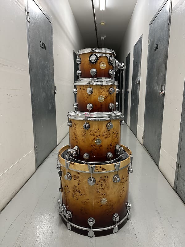 DW Drums Collector’s Series Exotic Mapa Burl mid 2010s - | Reverb