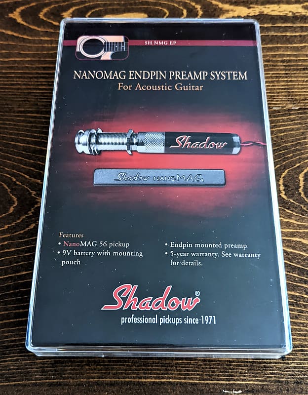 Shadow Nanomag endpin preamp system black | Reverb