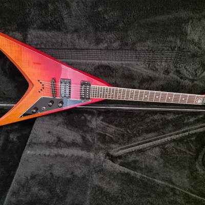 2006 ESP LTD DV8-R Dave Mustaine Signature Tequila Sunrise 1 | Reverb