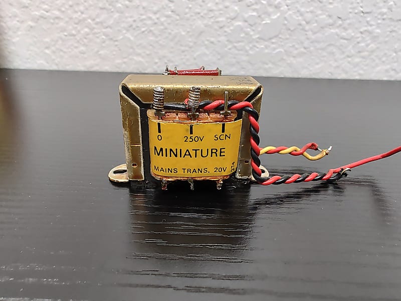 RS Components miniature BF4 20V mains transformer 250V 0 - | Reverb