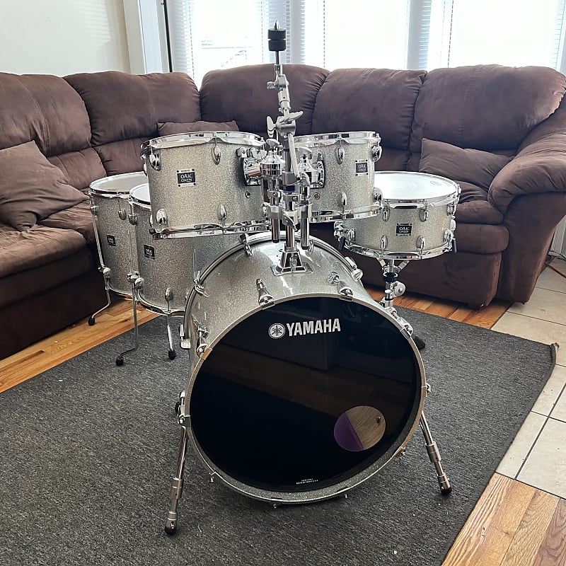 Yamaha Oak Custom - Silver Sparkle full kit | Reverb