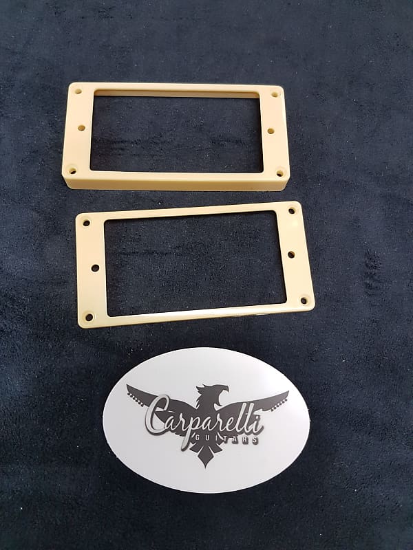 Brio Humbucking Pickup Ring Set- Cream Curved Bottom | Reverb UK