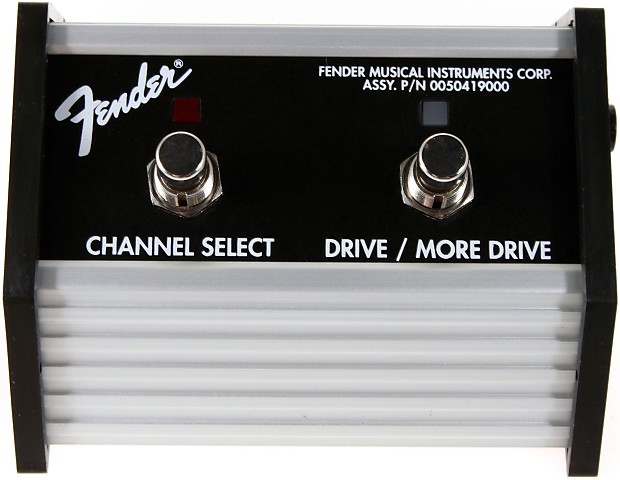 Fender Footswitch 2-Button-3 Function Channel/Gain/More Gain | Reverb